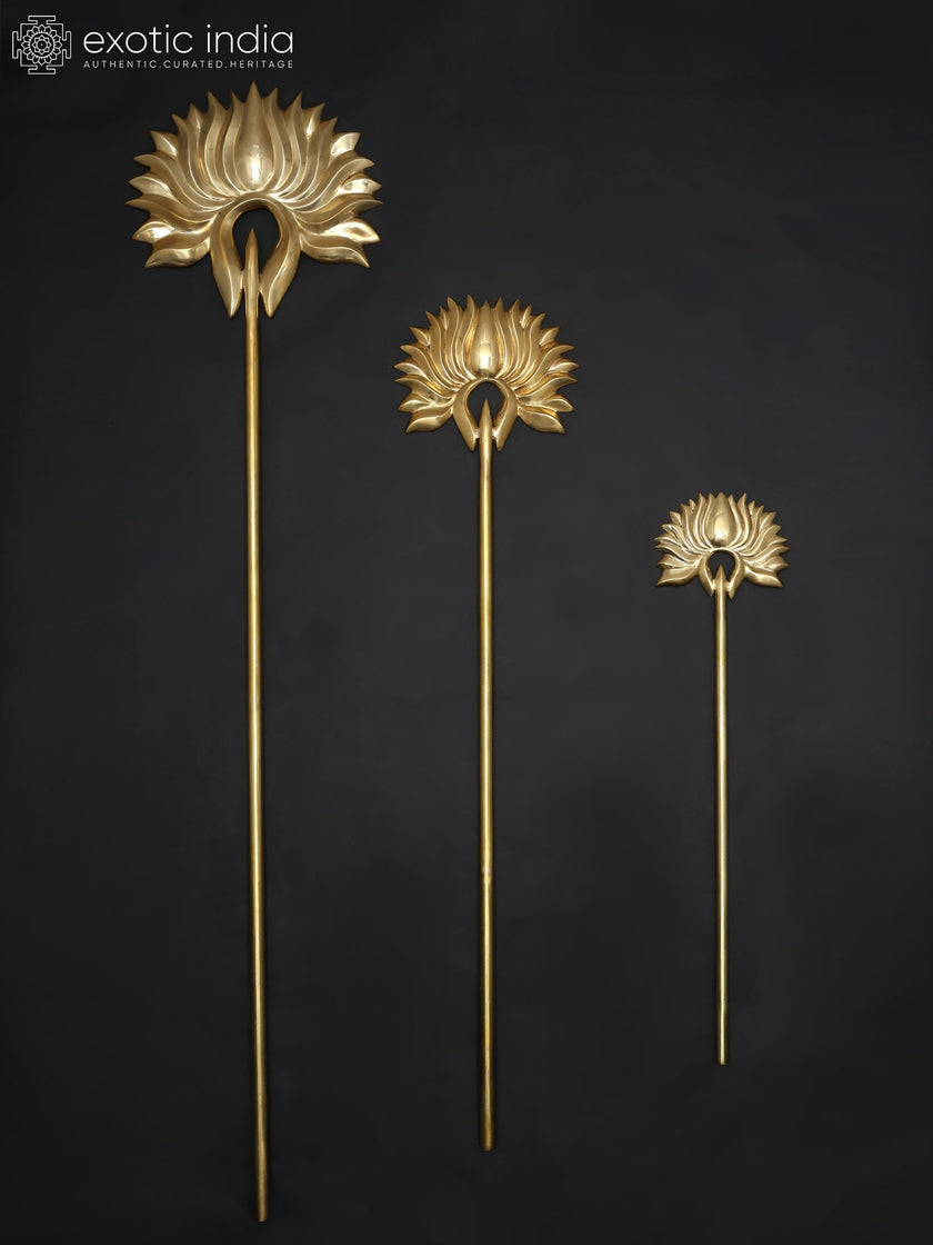 48" Lotus Design Decorative Sticks | Set of 3 | Wall Decor – Exotic ...